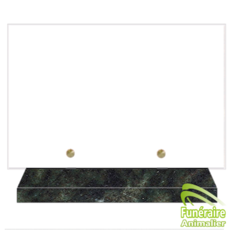 PLAQUE FUNÉRAIRE ALTUGLAS RECTANGULAIRE PERSONNALISABLE